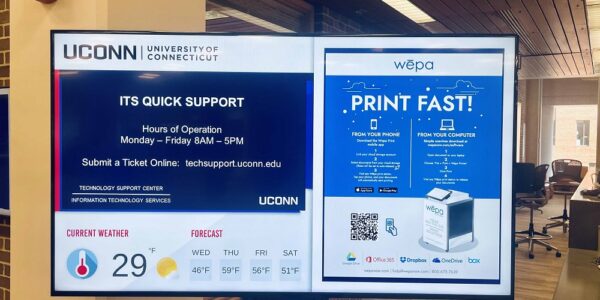 Carousel Digital Signage Helps Communications at UConn Campus - My ...