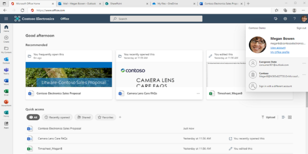 Microsoft 365 Web App Account Switching Feature Rolling Out - My ...