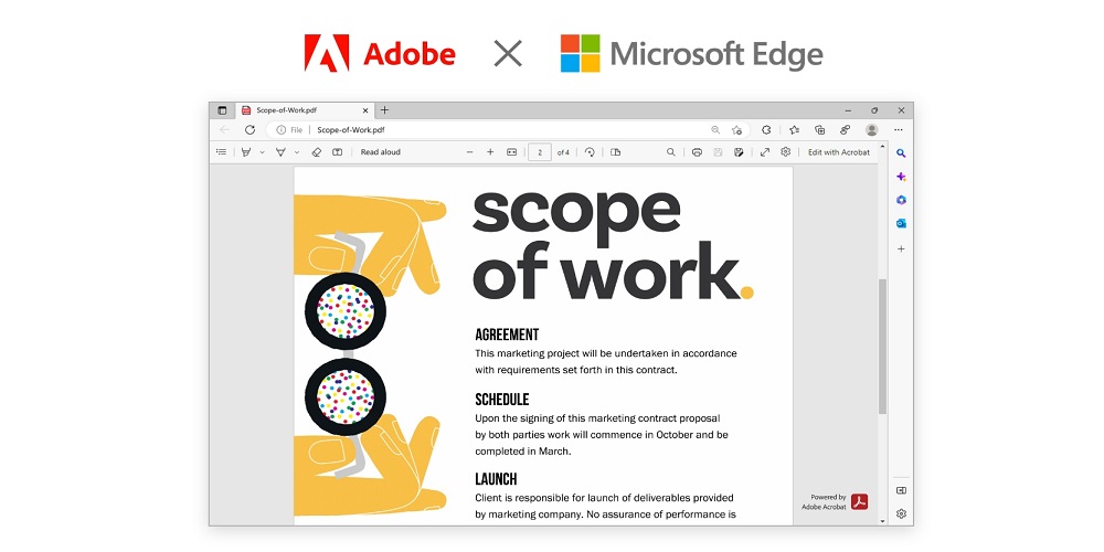 Microsoft, Adobe Launch Acrobat Integration in Edge Browser - My ...